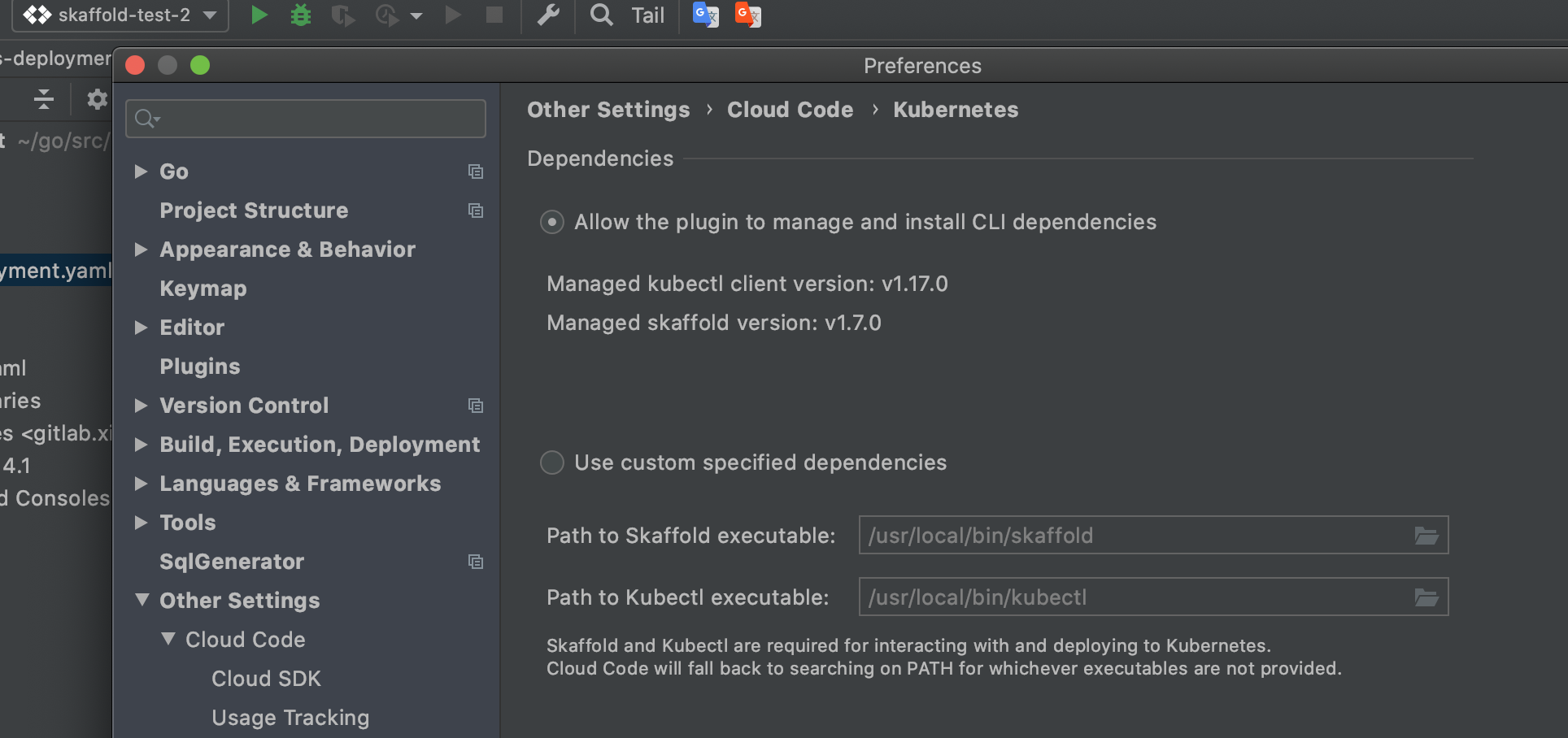 Unable To Run With Cloud Code Kubernetes · Issue 2747