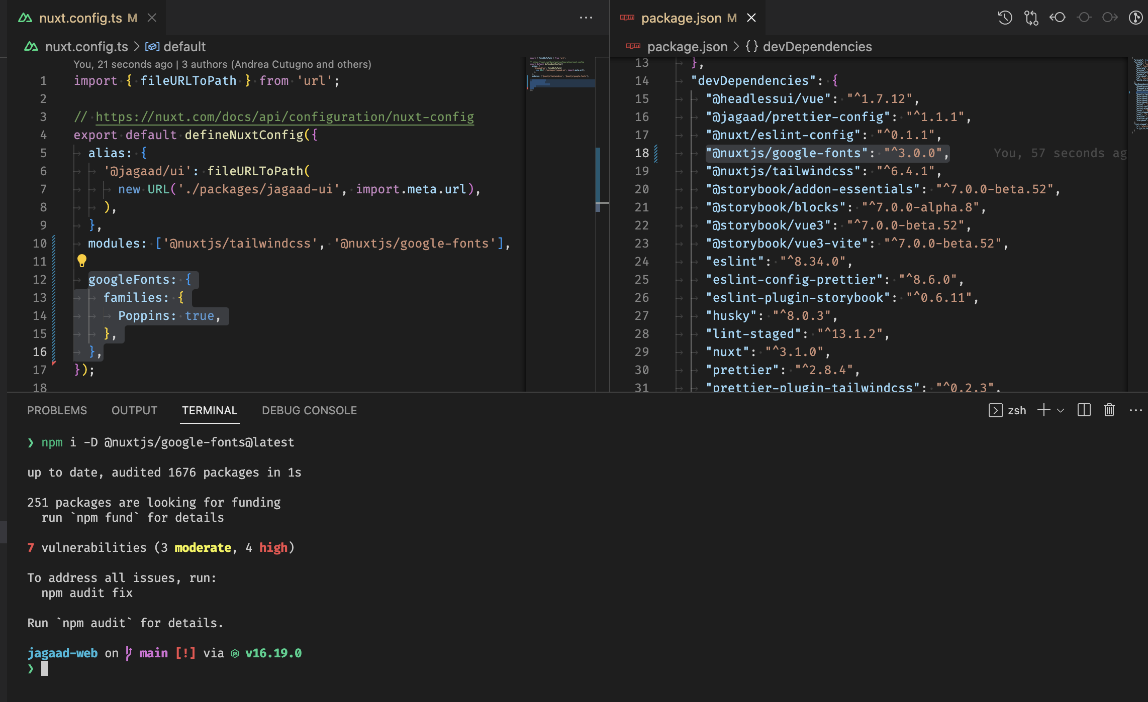 googleFonts does not exist in type 'NuxtConfig' · Issue #109 · nuxt-modules/google-fonts · GitHub