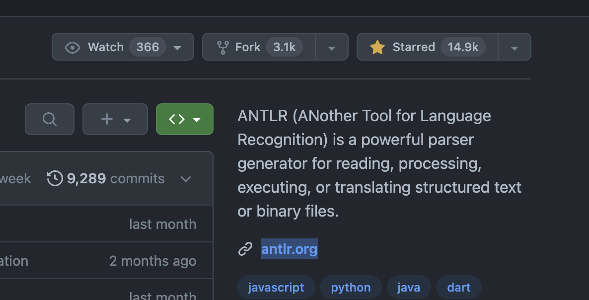 The homepage URL for this repo seems to be wrong · Issue #4369 · antlr ... The homepage URL for this repo seems to be wrong · Issue #4369 · antlr ...