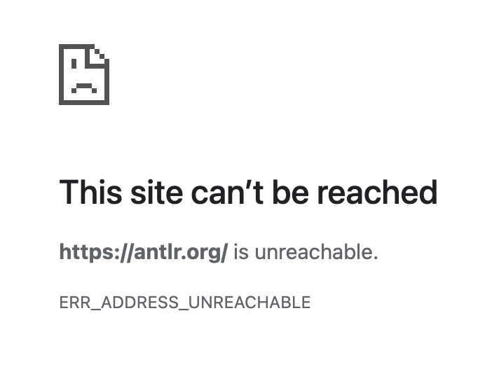 The homepage URL for this repo seems to be wrong · Issue #4369 · antlr ... The homepage URL for this repo seems to be wrong · Issue #4369 · antlr ...