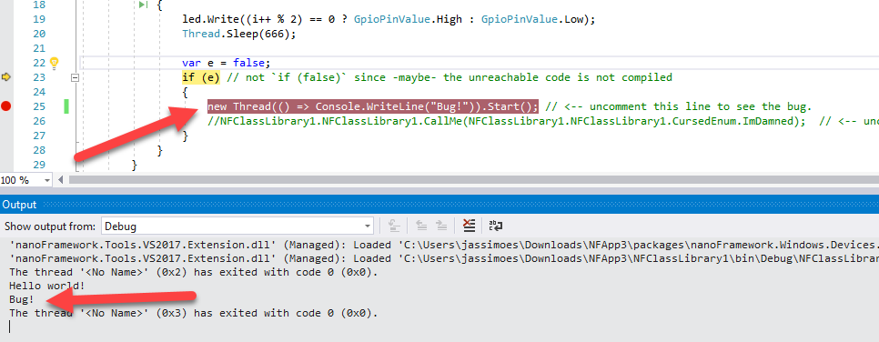 Unable to deploy if using enum or thread · Issue #569 · nanoframework/Home · GitHub
