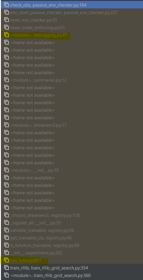 [RLlib] dreamerv3 causes debug code to be executed when running tune · Issue #39302 · ray ...