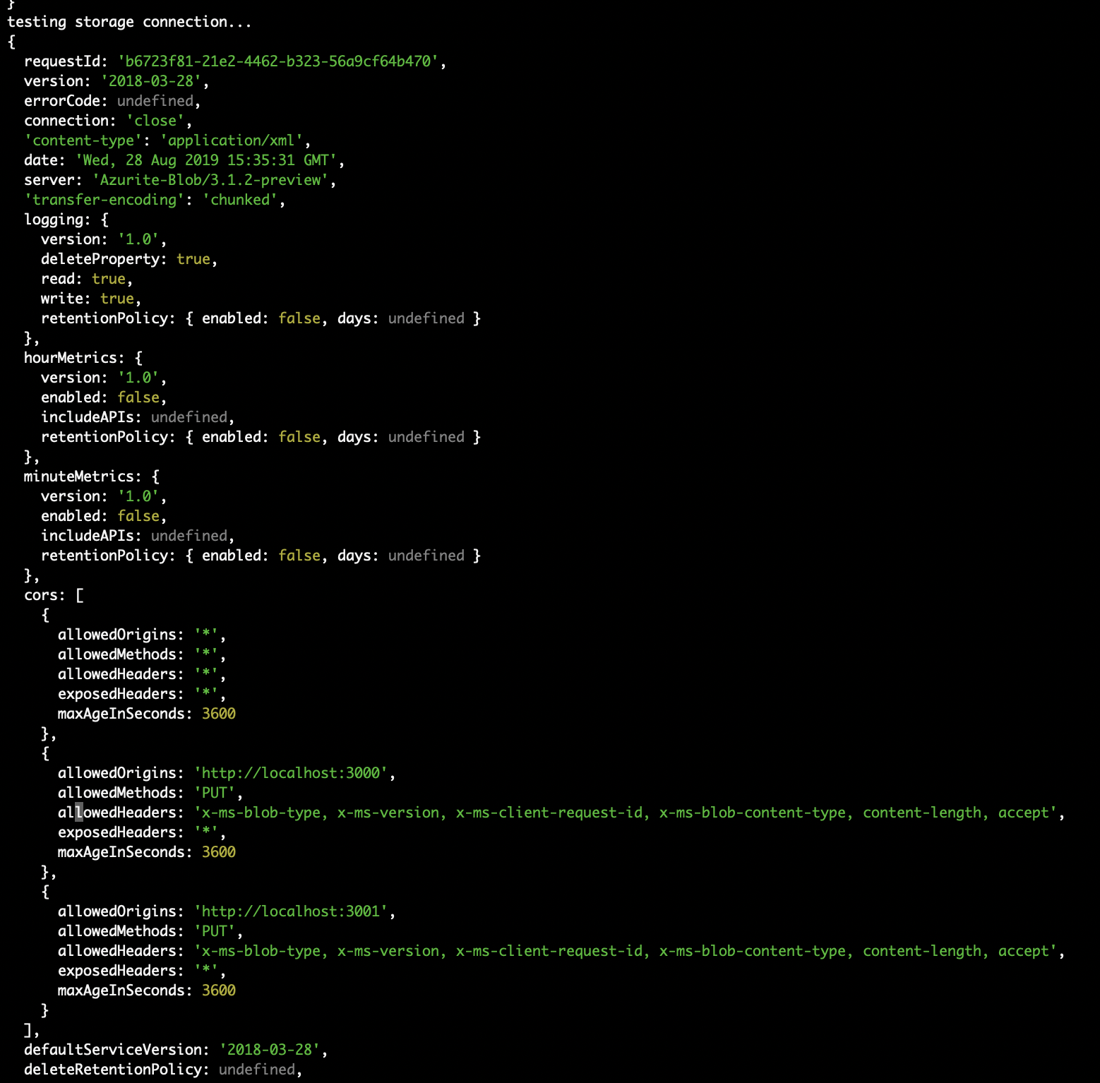 Cors Errors · Issue 254 · Azure Azurite · Github