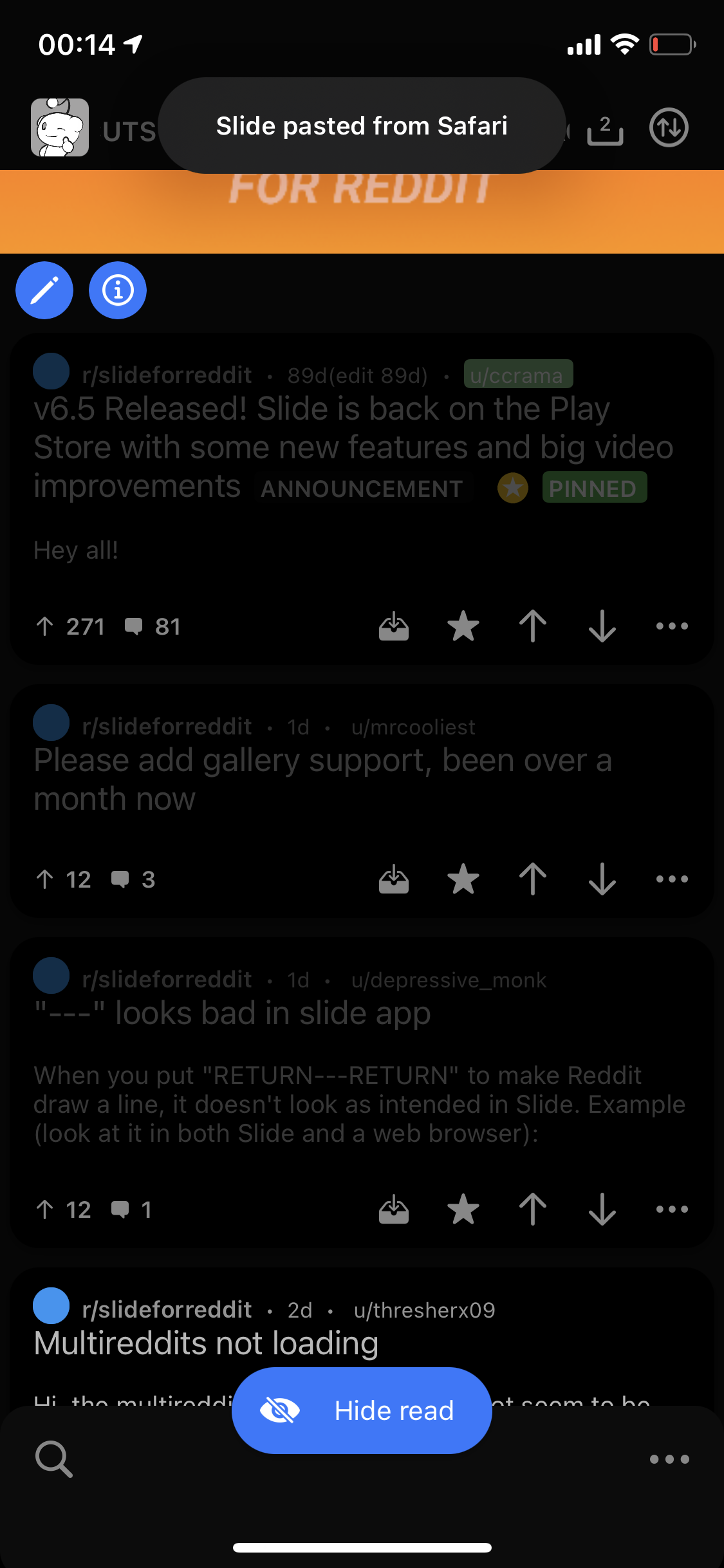 Slide use clipboard in iOS14 · Issue #3278 · Haptic-Apps/Slide · GitHub