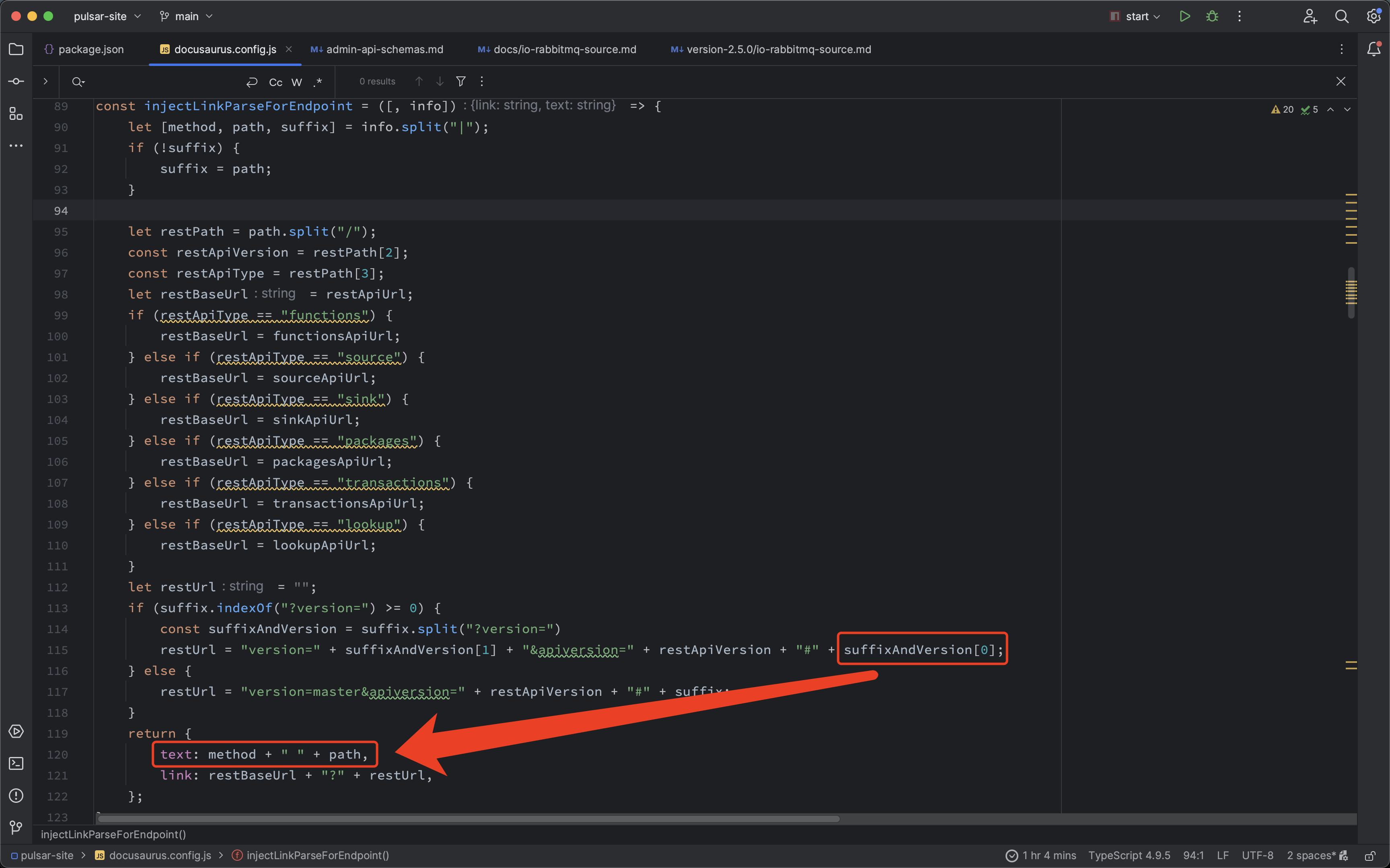 Doc The Rendering Of Rest Apis Is Wrong · Issue 20345 · Apachepulsar · Github 1416
