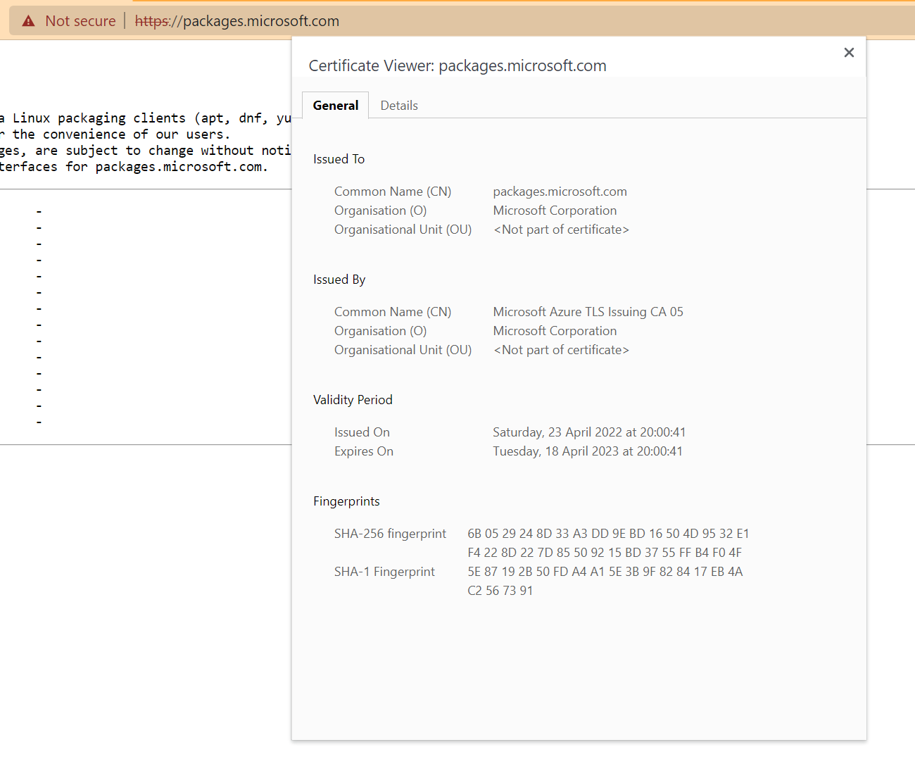 Certificate expired at packages.microsoft.com · Issue #51 · microsoft/linux-package-repositories ...