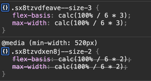 Responsive variants aren't respecting usage order · Issue #483 · stitchesjs/stitches · GitHub