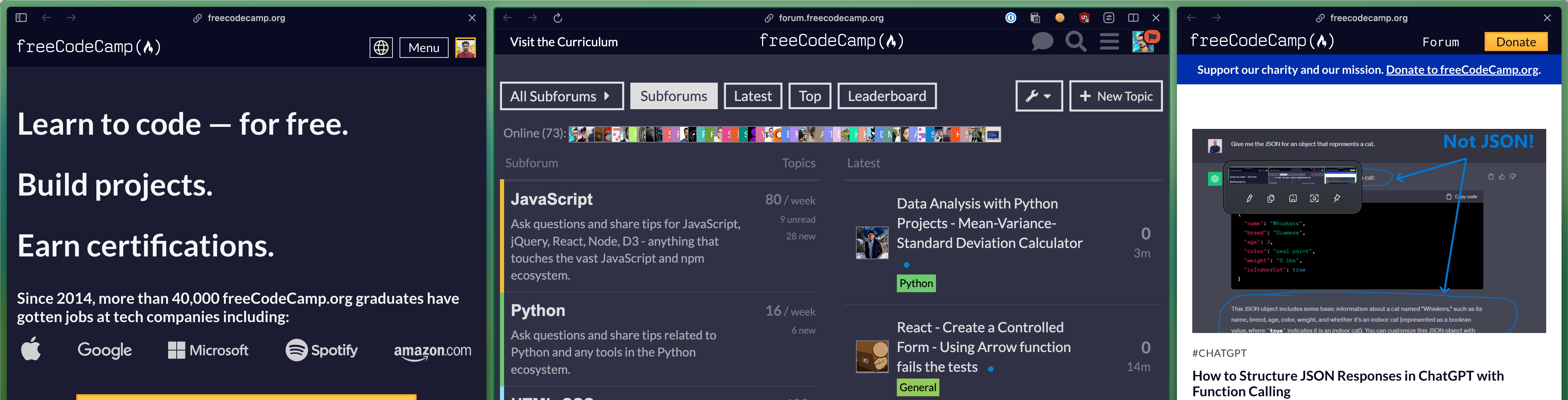 Navbar is inconsistent across the platforms · Issue #52119 · freeCodeCamp/freeCodeCamp · GitHub