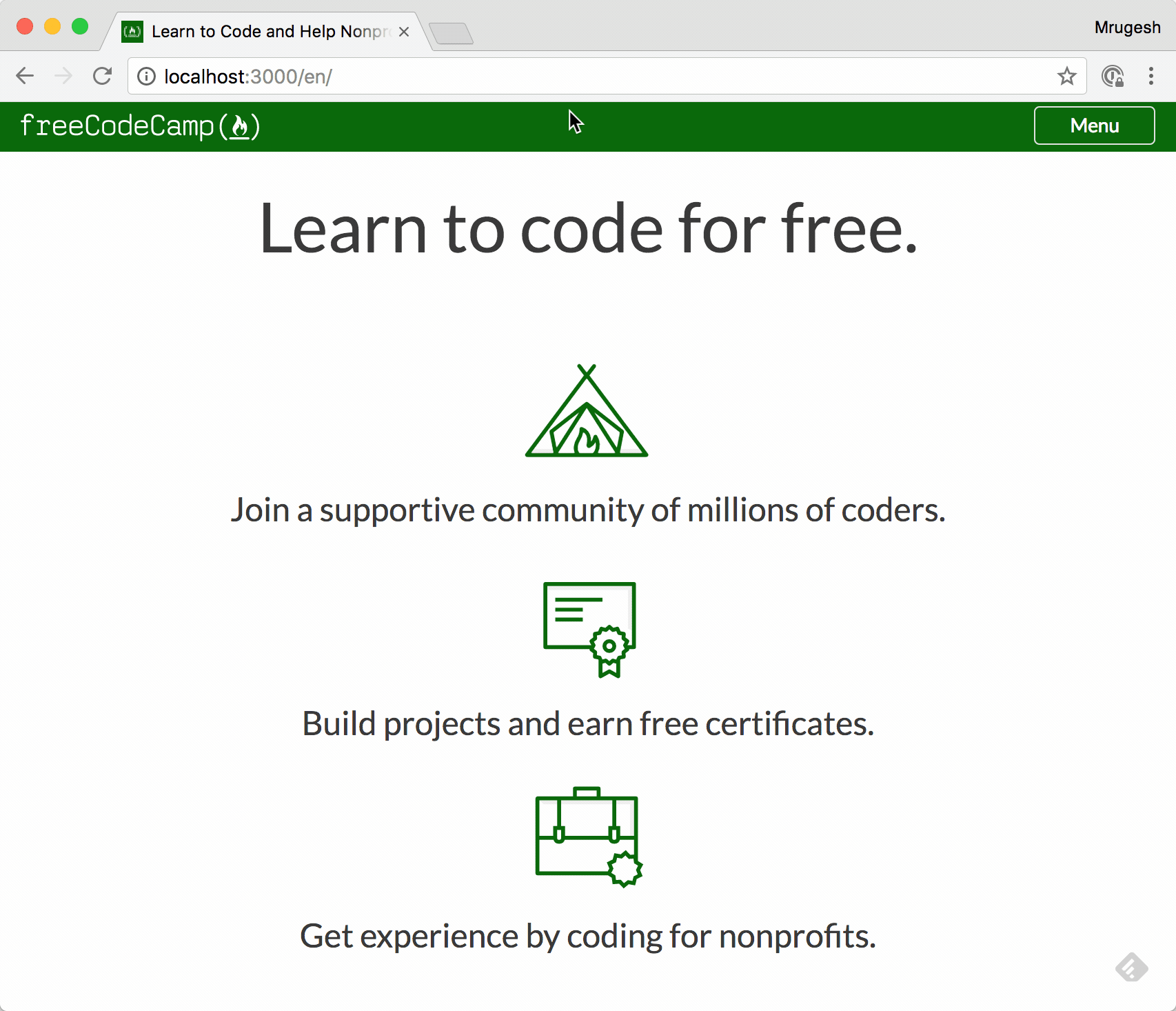 [beta] : Static Page Menu is broken · Issue #16950 · freeCodeCamp ...
