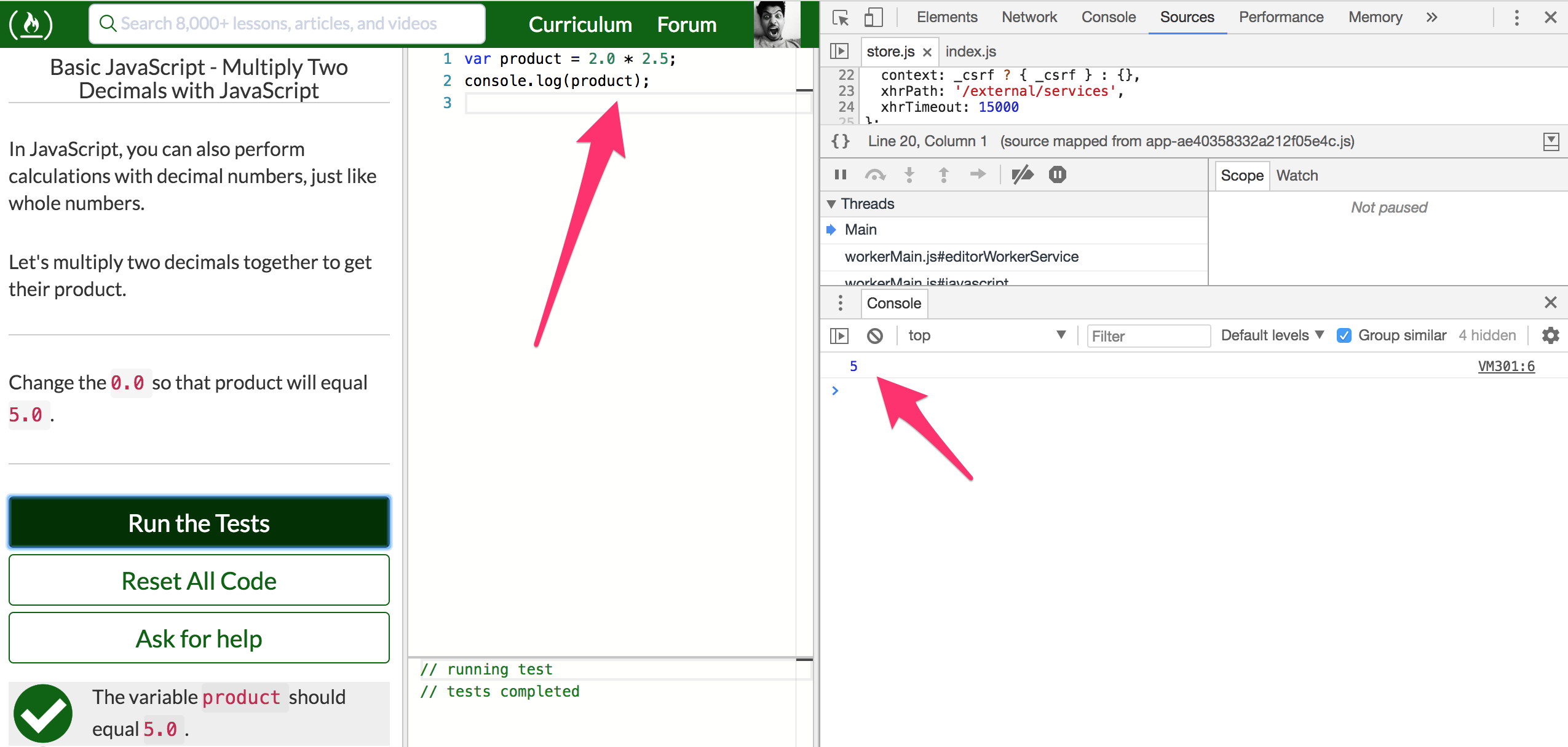 Console Not Displaying Return Values · Issue 17356 · Freecodecamp