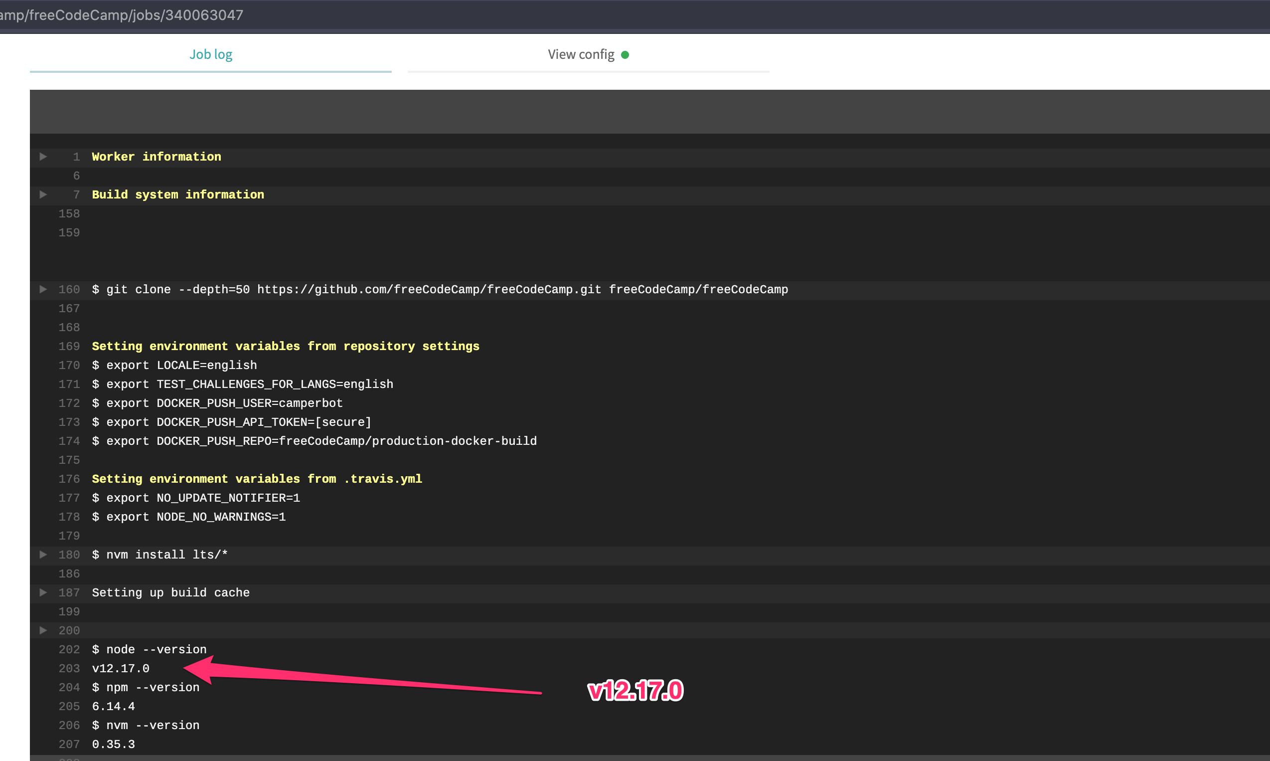 Node LTS 12.17 breaking all CI builds · Issue #38904 · freeCodeCamp ...