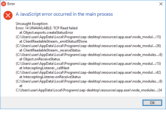 "TCP Read failed" Javascript Error when connection to LND is lost ...