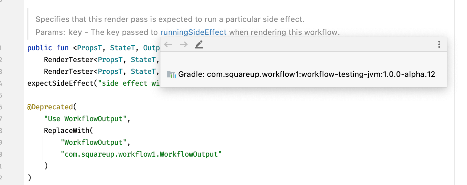 Broken kdoc link on expectSideEffect · Issue #401 · square/workflow-kotlin · GitHub