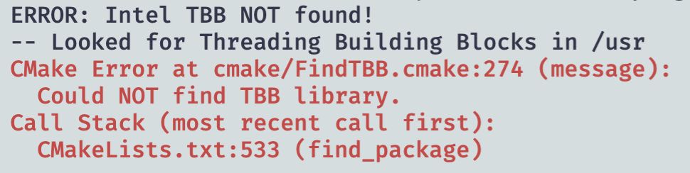 Cmake Error Tbb Not Found In Ubuntu 22 04 · Issue 6264 · Project Osrm Osrm Backend · Github