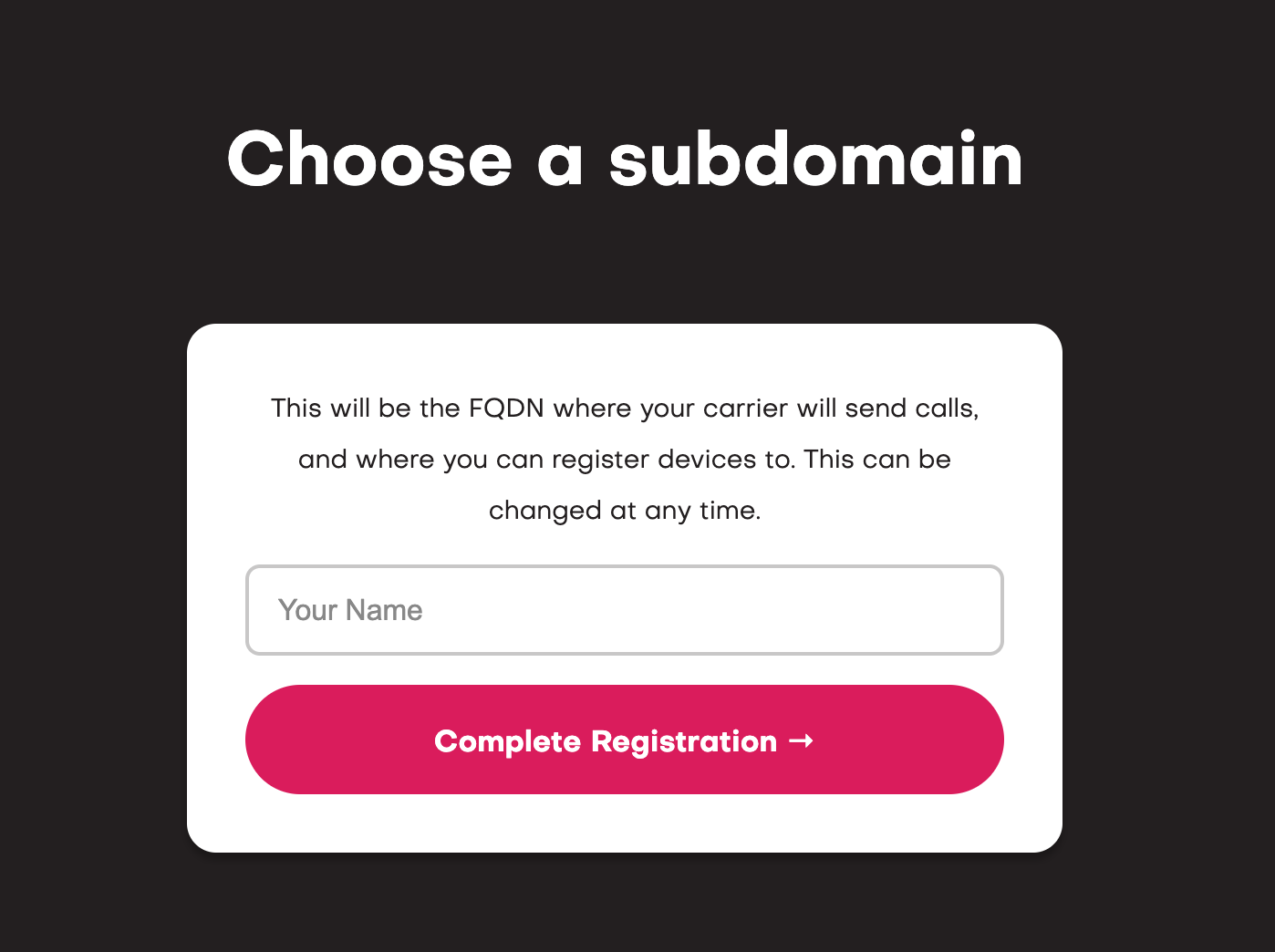 Hosted: Choose a subdomain is confusing · Issue #293 · jambonz/jambonz-webapp · GitHub