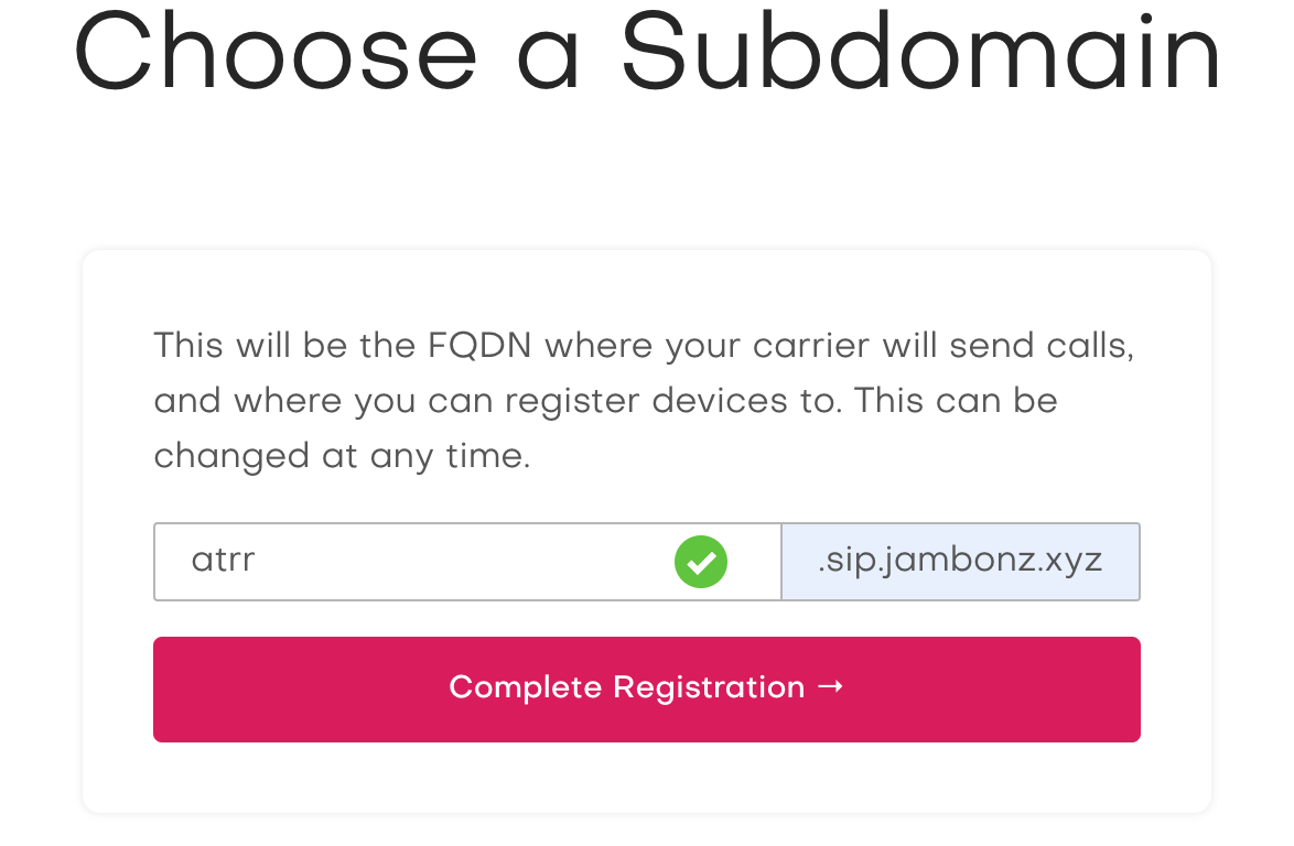 Hosted: Choose a subdomain is confusing · Issue #293 · jambonz/jambonz-webapp · GitHub