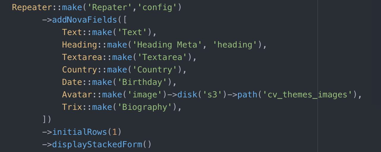 Rich text as a field type · Issue #34 · fourstacks/nova-repeatable-fields · GitHub