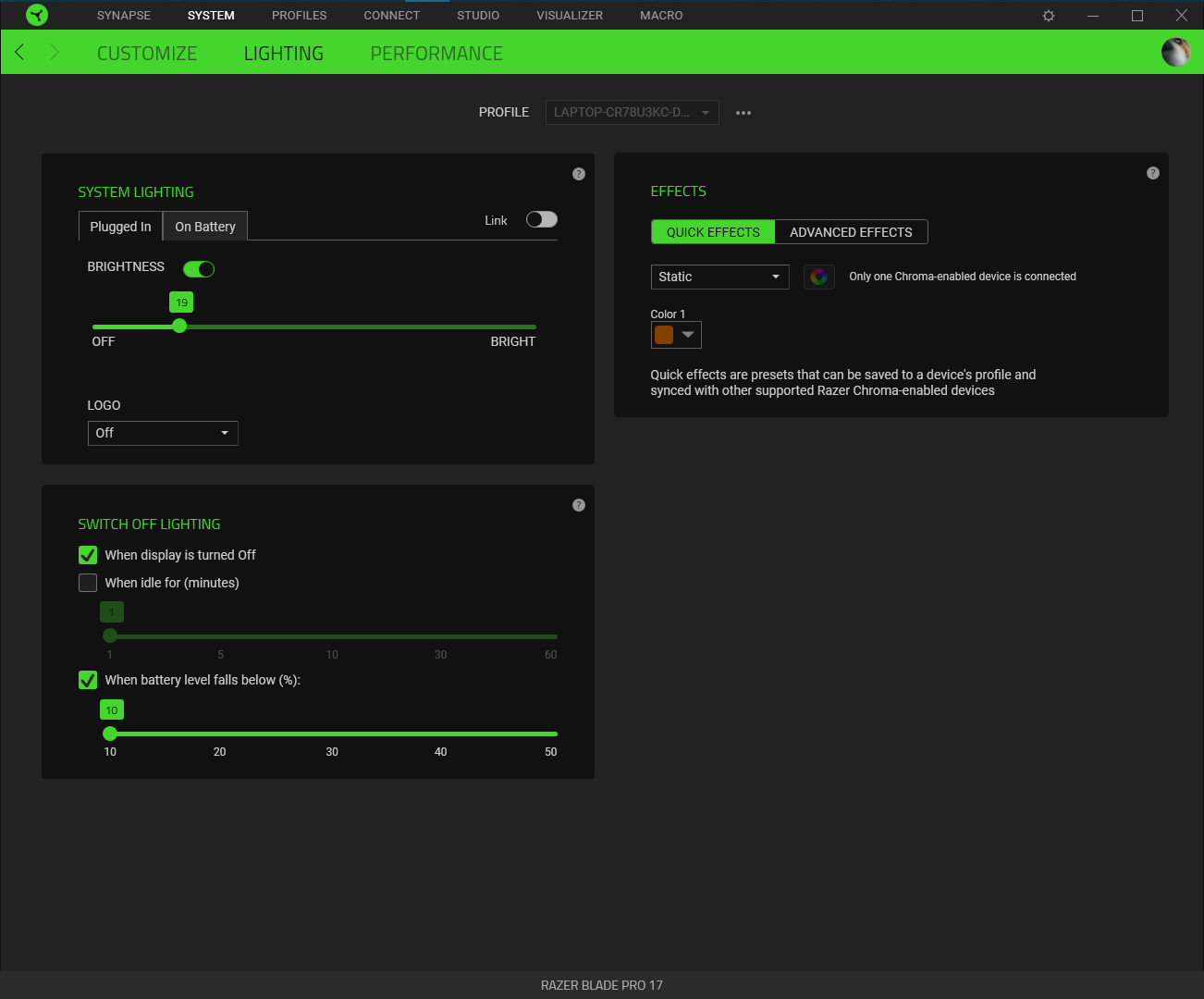 Support for Razer Blade 17" (2019) · Issue #910 · openrazer/openrazer ...