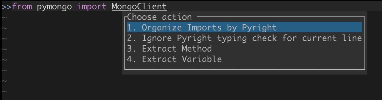 Code Action createtypestub fails when executed as code action. · Issue #391 · fannheyward/coc ...