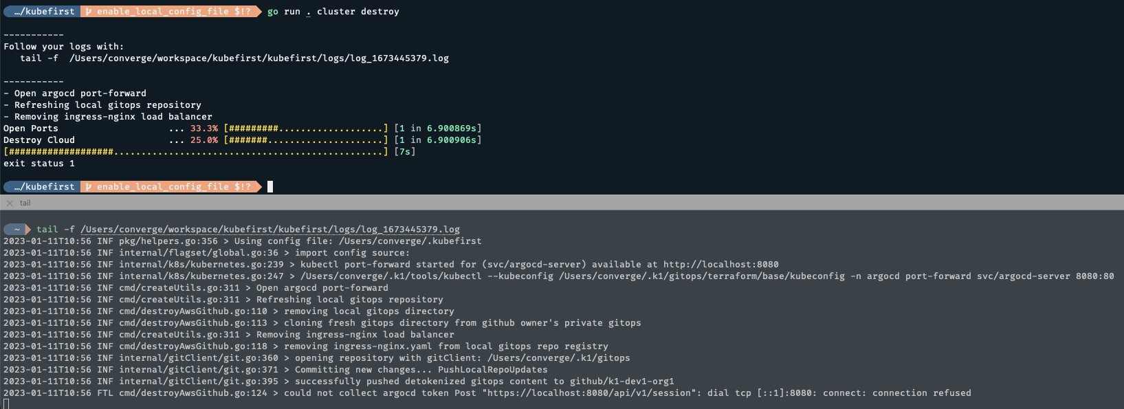 implement force destroy for GitHub cluster destroy · Issue #887 · konstructio/kubefirst · GitHub
