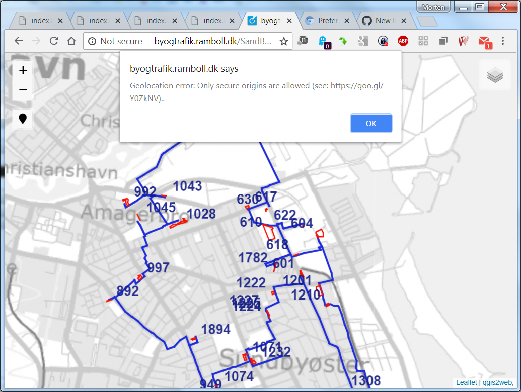 "Geolocate User" function throws a security issue when used in the ...