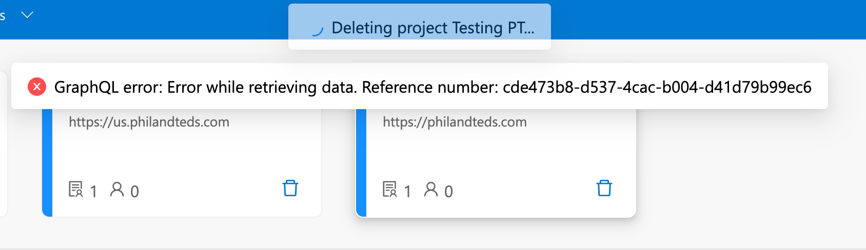 MS CLARITY - bug trying to delete a project · Issue #3246 · MicrosoftDocs/feedback · GitHub