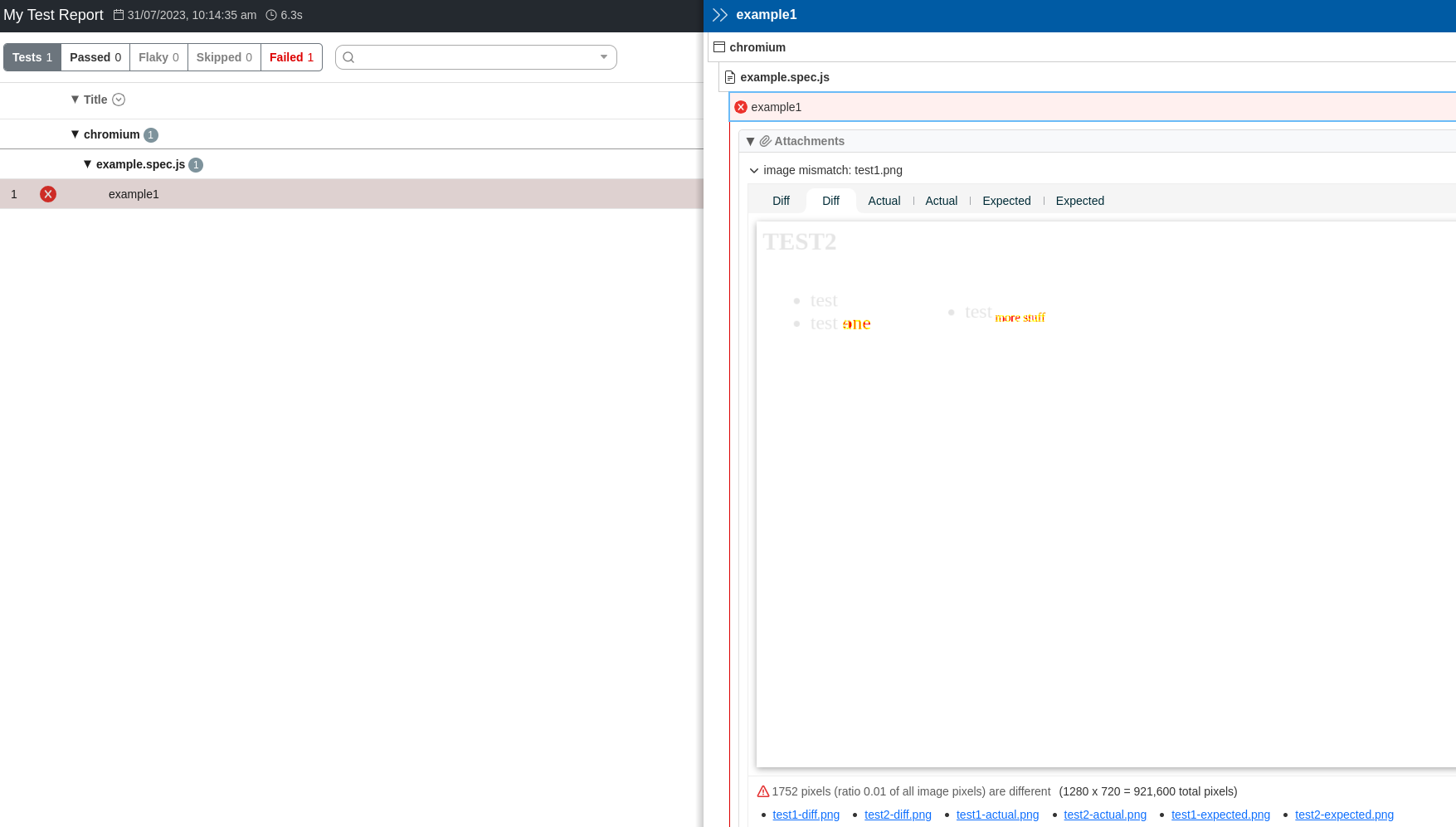 Improve screenshot/diff compare · Issue #56 · cenfun/monocart-reporter · GitHub