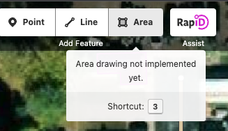 Draw Area tooltip still says 'not implemented' · Issue #717 · facebook/Rapid · GitHub