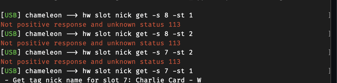 [Bug] Slot Nick name starts at 1 not 0 · Issue #51 · RfidResearchGroup/ChameleonUltra · GitHub