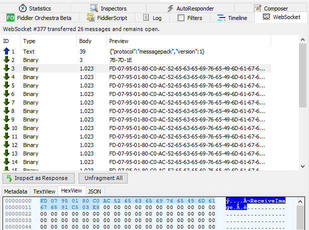 Signalr Binary Payload Inflated By 33 With Messagepack Protocol · Issue 9615 · Dotnet