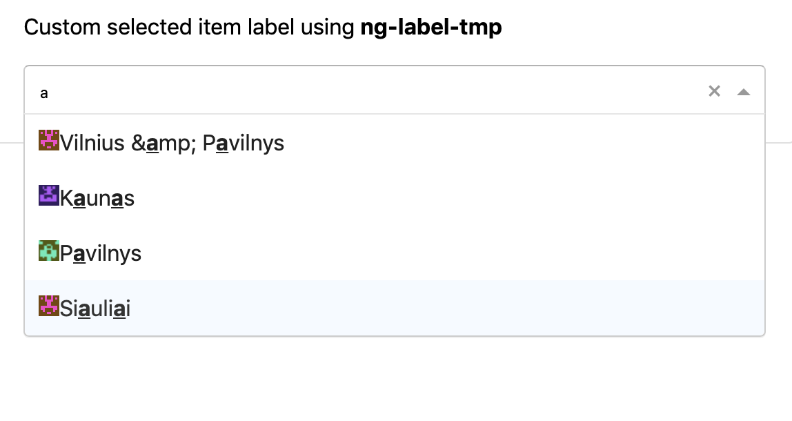 Highlighting displays encoded text if it contains ampersand character. · Issue #1593 · ng-select ...