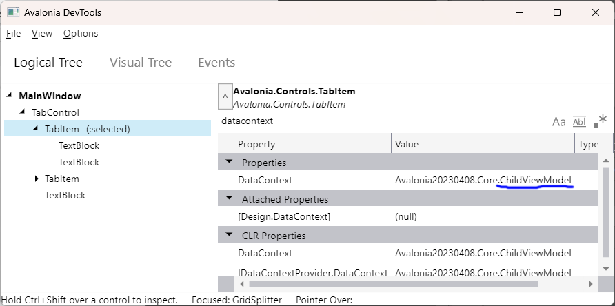 TabItem not passing its DataContext to its child view · Issue #10958 · AvaloniaUI/Avalonia · GitHub