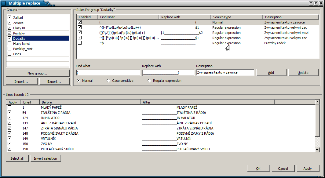 Multiple replace - remove whole subtitle · Issue #4262 · SubtitleEdit/subtitleedit · GitHub