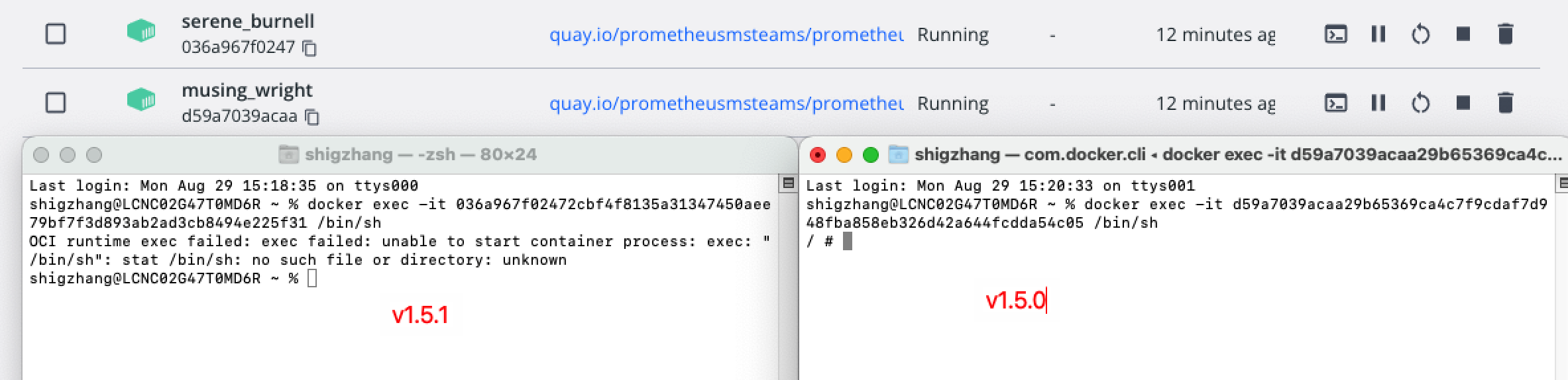 [bug] Oci Runtime Exec Failed Exec Failed Unable To Start Container Process Exec Bin Sh