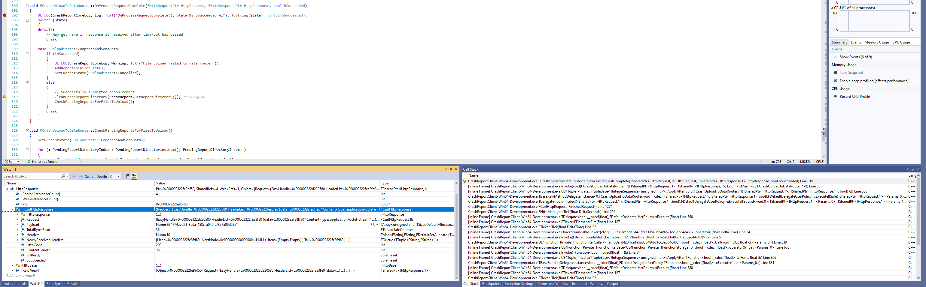Unreal Engine Crash Reports Being Dropped Again · Issue 38546 · Getsentry Sentry · Github