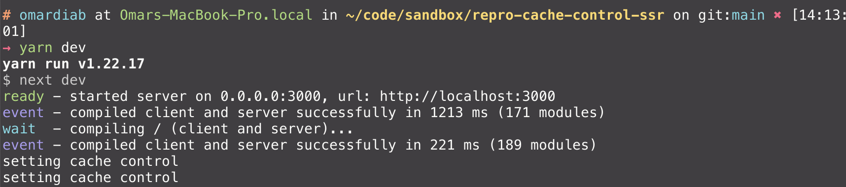 Setting Cache-control header in getServerSideProps() doesn't appear to do anything · Issue ...