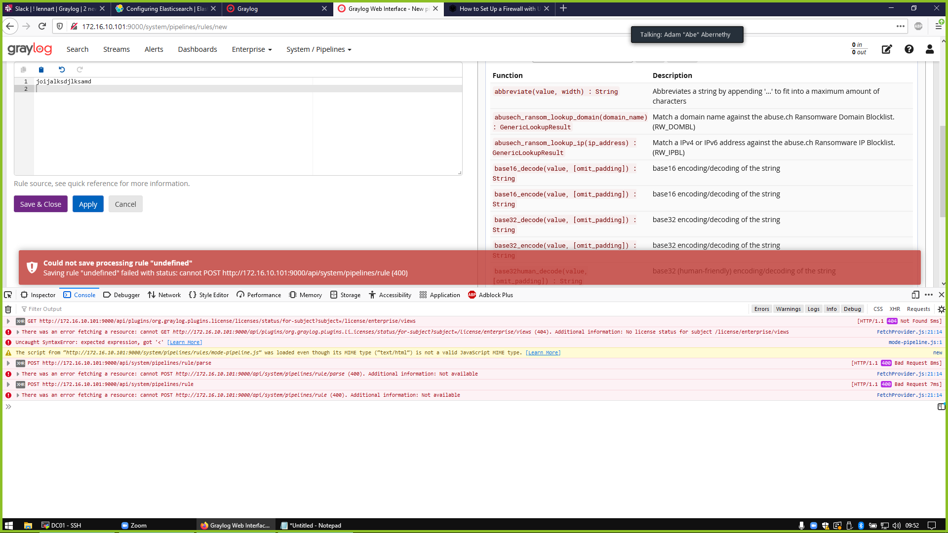 UI: Pipeline Processing Rules not showing syntax errors · Issue #9250 · Graylog2/graylog2-server ...