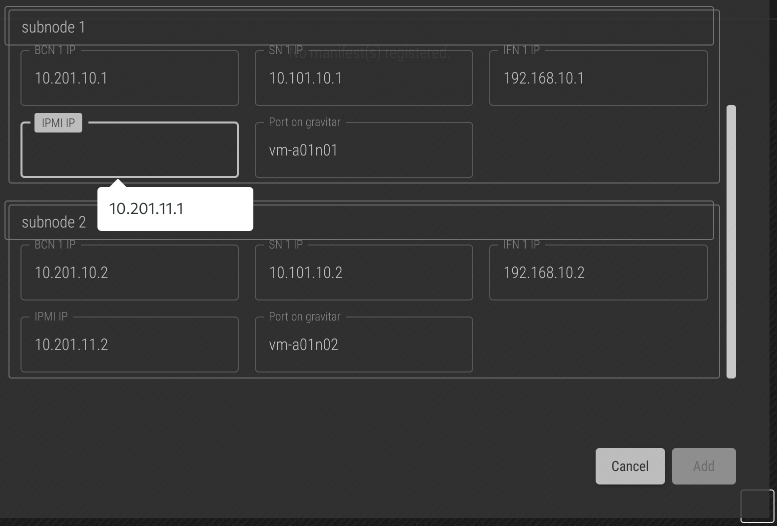 IPMI IPs can't be required in new manifests · Issue #485 · ClusterLabs/anvil · GitHub