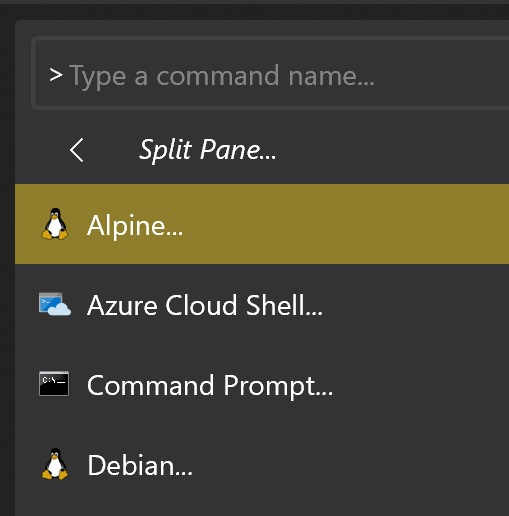 Different terminals in split panes within same tab? · Issue #8437 · microsoft/terminal · GitHub