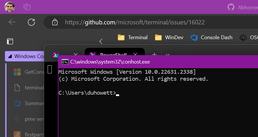Weird Placement When First Opening Terminal On Windows 11 · Issue 16022 · Microsoftterminal 