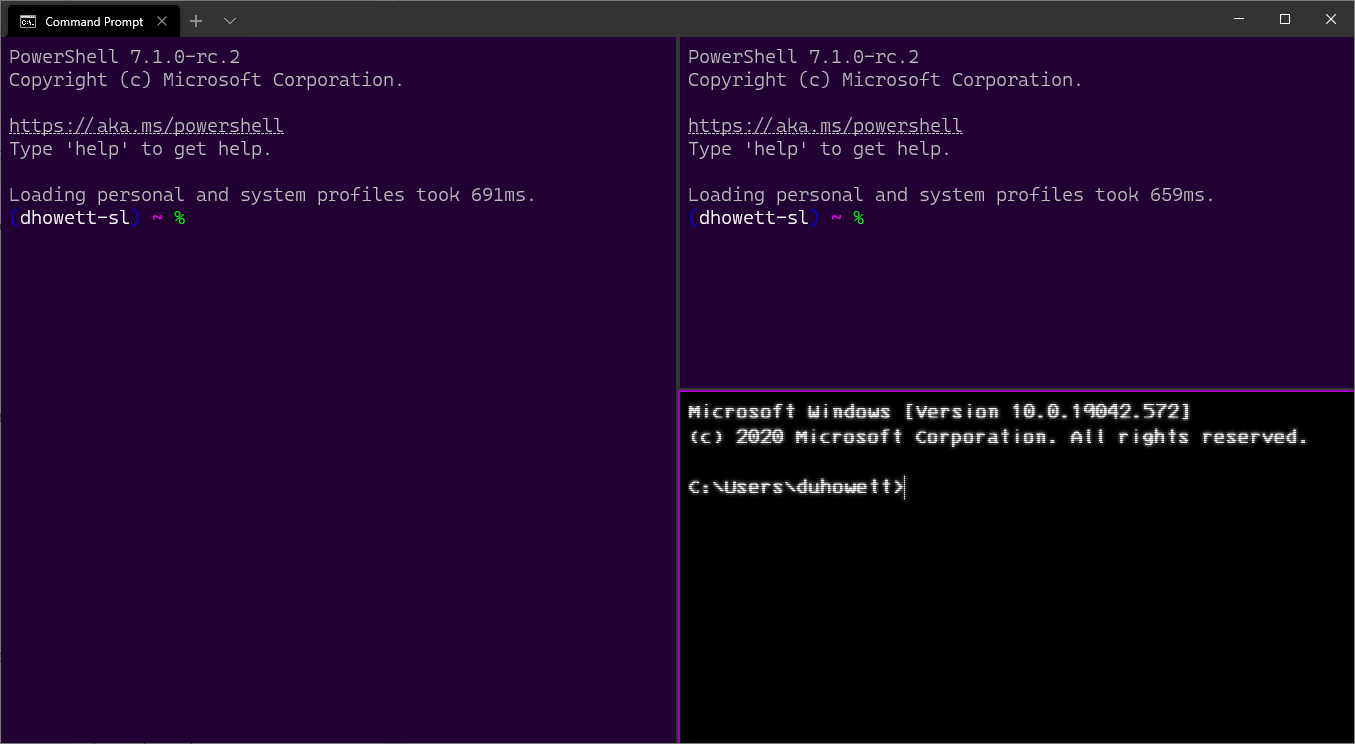 Splitting Terminals · Issue 8014 · Microsoft Terminal · Github