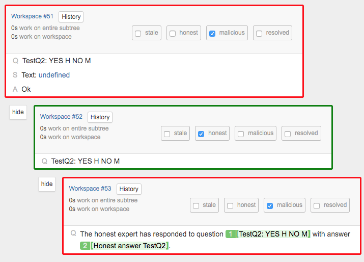 API bug: when creating trees without top-level answers provided, top-level honest workspace not ...