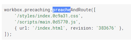 precache guide typo · Issue #1374 · GoogleChrome/workbox · GitHub