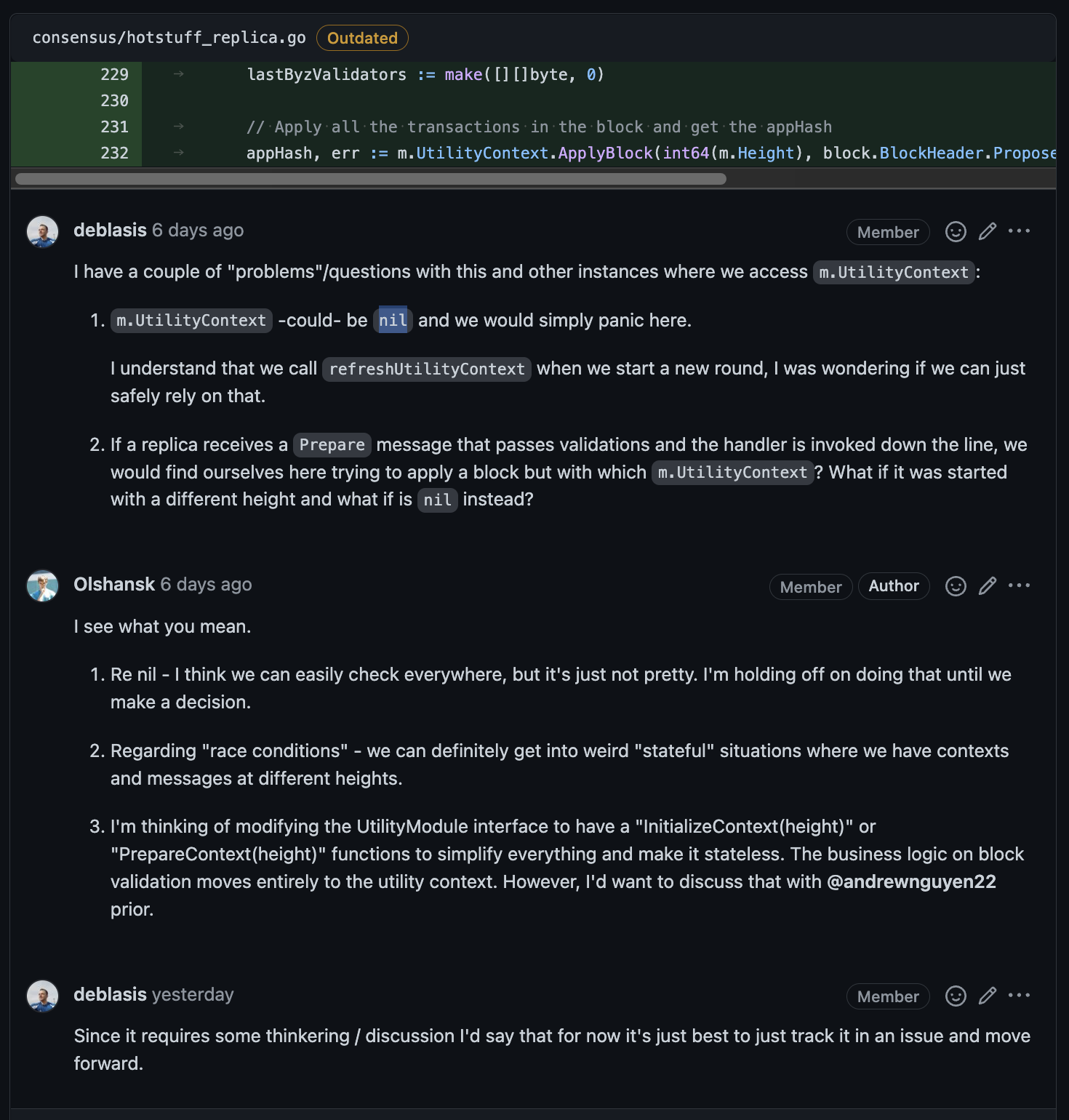 [Consensus] Re-evaluate utility context management · Issue #283 · pokt-network/pocket · GitHub