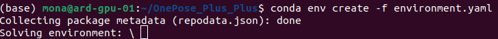 resolving the conda env gets stuck · Issue #10 · zju3dv/OnePose_Plus_Plus · GitHub