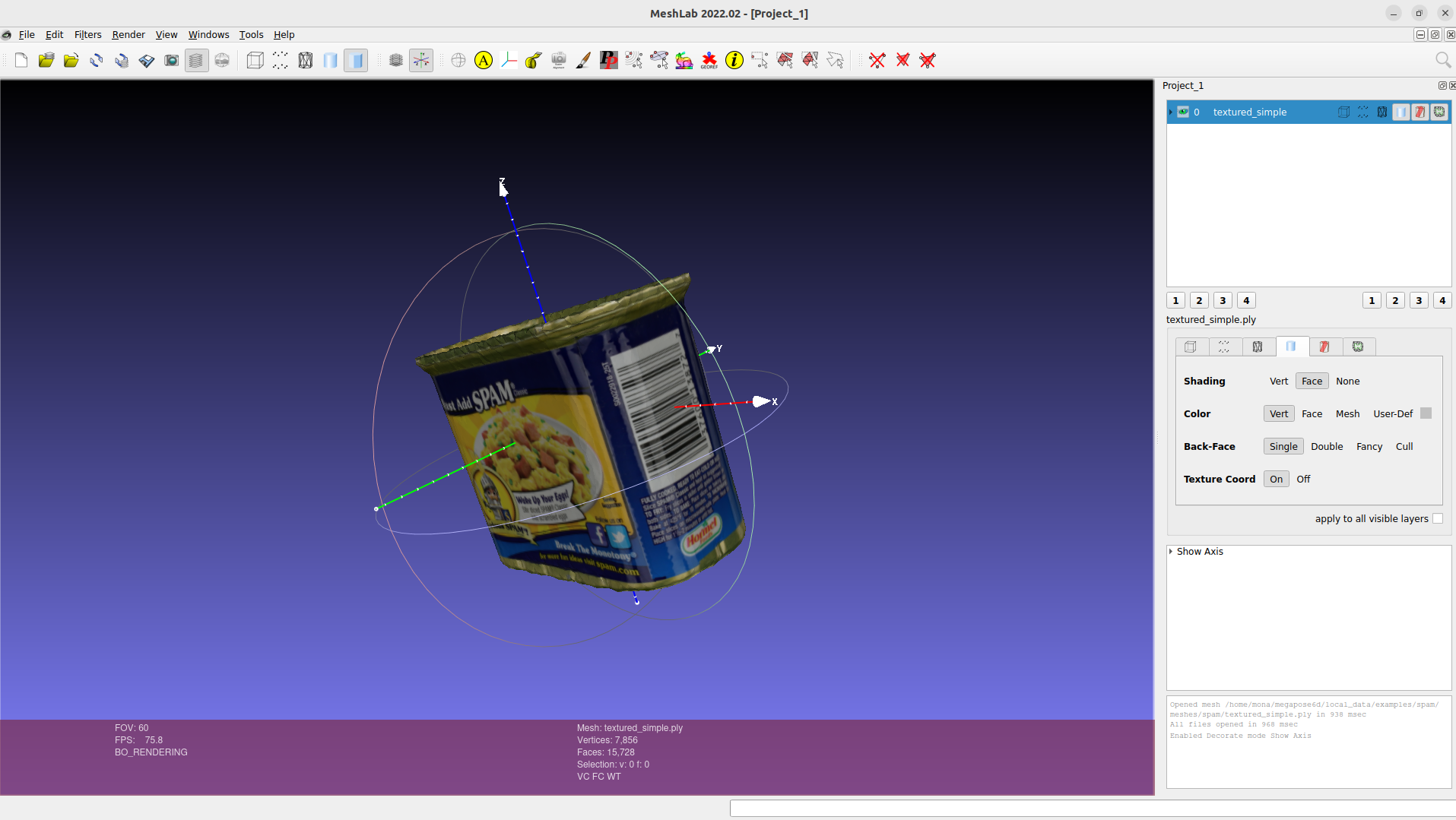 Problem with mesh and contour overlay -- 2D detection is visualized but the mesh and contour ...