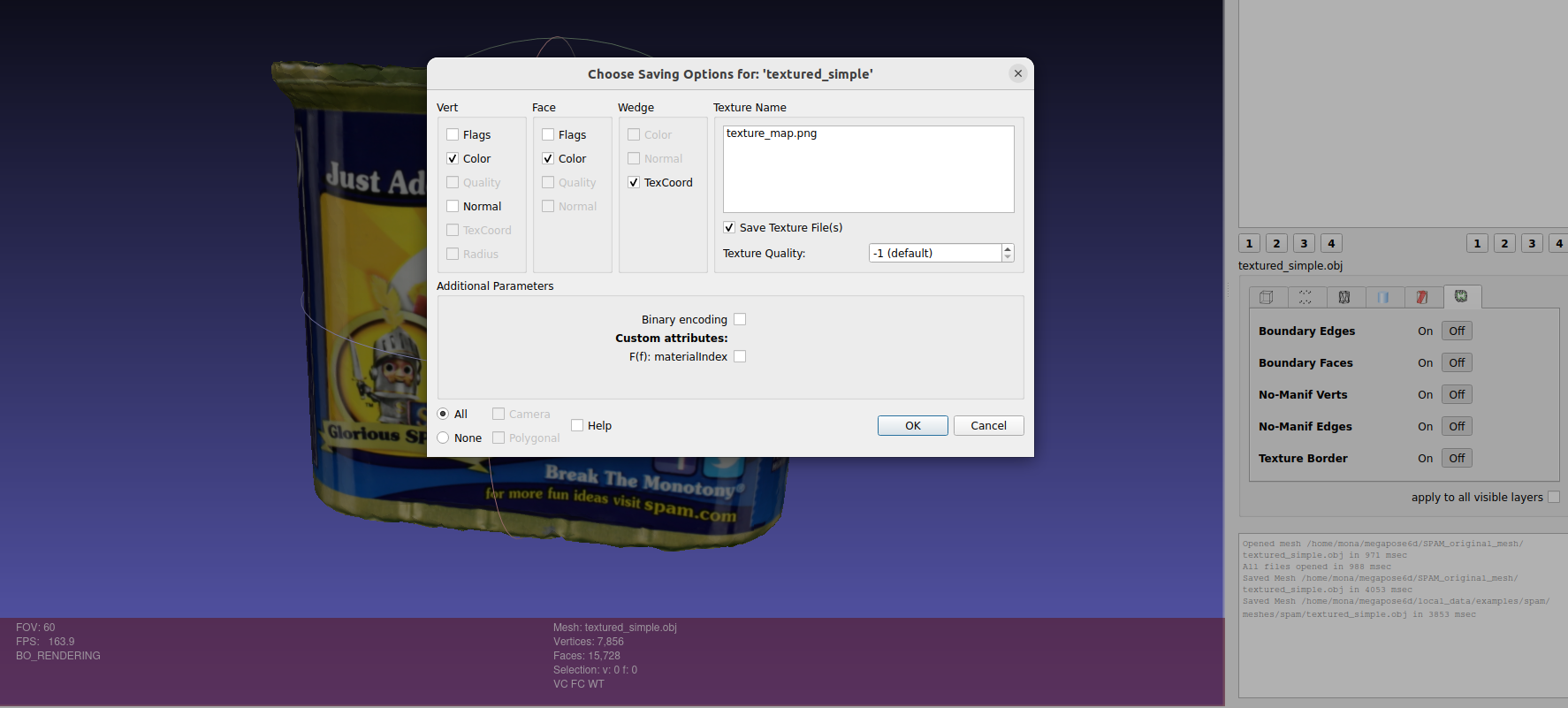 Problem with mesh and contour overlay -- 2D detection is visualized but the mesh and contour ...
