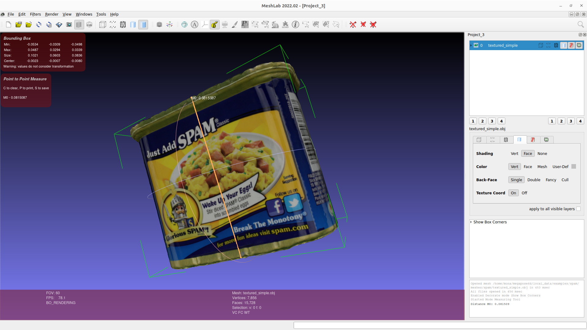 Problem with mesh and contour overlay -- 2D detection is visualized but the mesh and contour ...