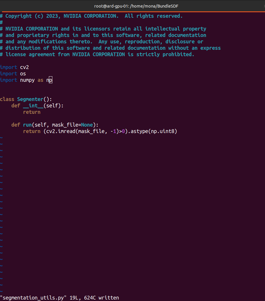 typo found and fixed · Issue #5 · NVlabs/BundleSDF · GitHub