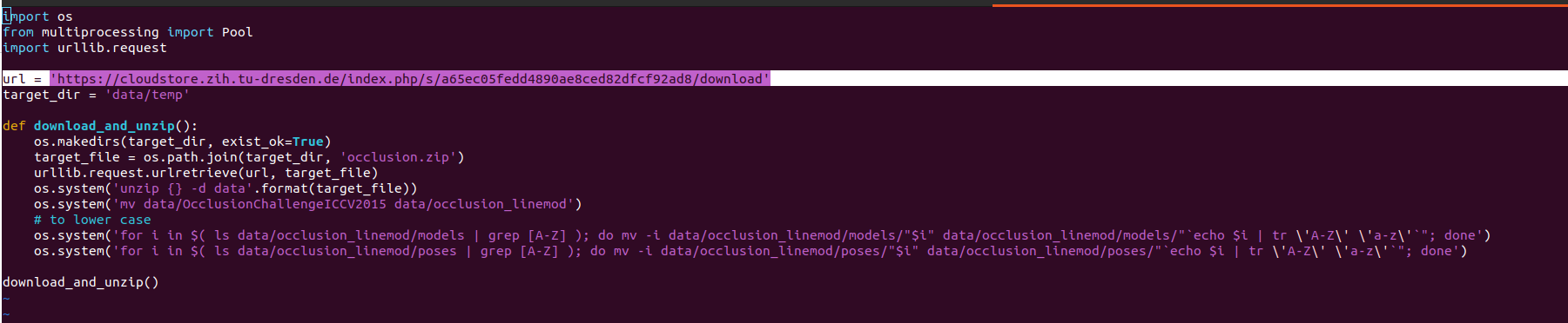 Error Downloading Occlusion Linemod Using Your Script · Issue 78 · Chensong1995hybridpose · Github